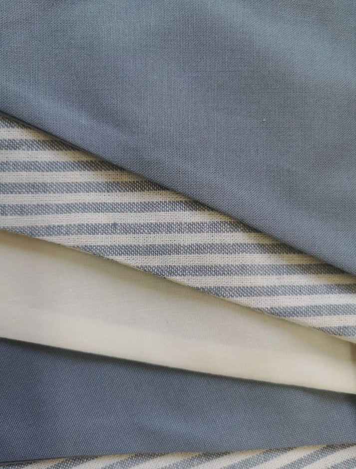 Blue Striped Pennant Garland – Tableshoppe Co.